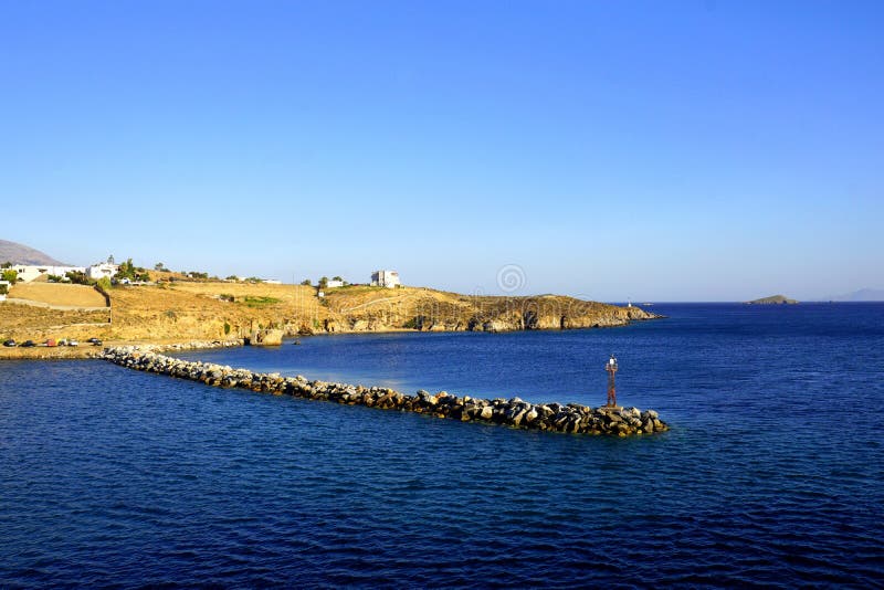 Vista sul mare in mar Egeo immagine stock. Immagine di peloponneso ...