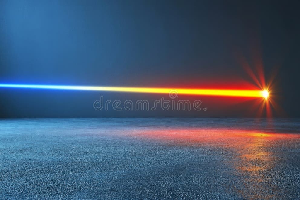 Visual Abstraction of Light Refraction and Prism Effects Cast on a Wall ...