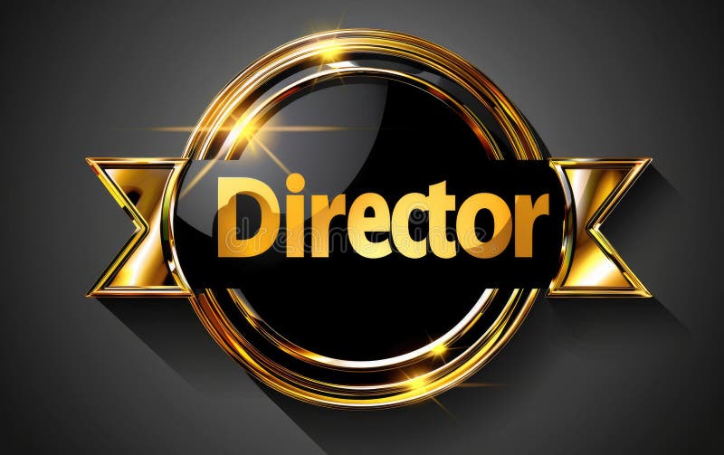 Visual Accent: Original Banner with the Text Director on the Background ...