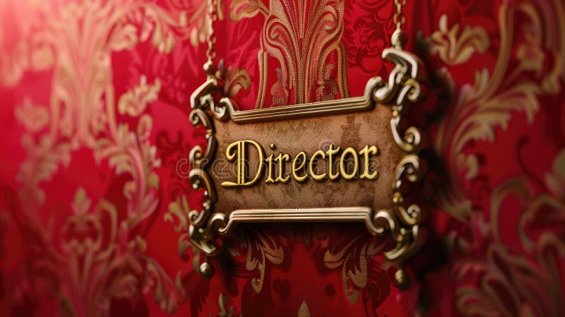 Visual Accent: Original Banner with the Text Director on the Background ...