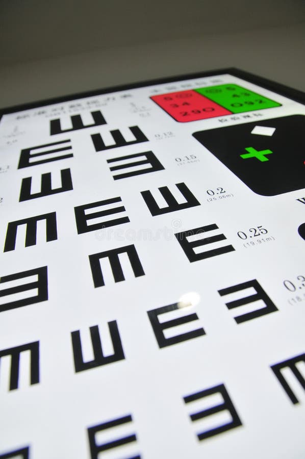 Visual acuity chart stock photo. Image of sight, exam - 29588168