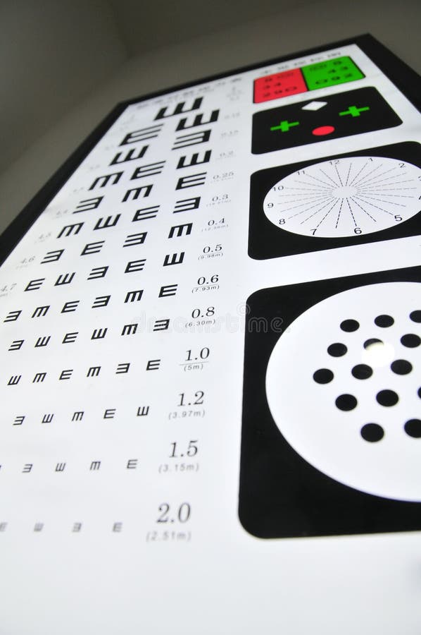 Visual acuity chart stock image. Image of medical, patient - 29588289