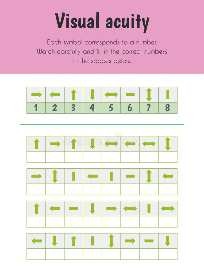 Visual Acuity Educational Sheet. Primary Module for Attention and ...