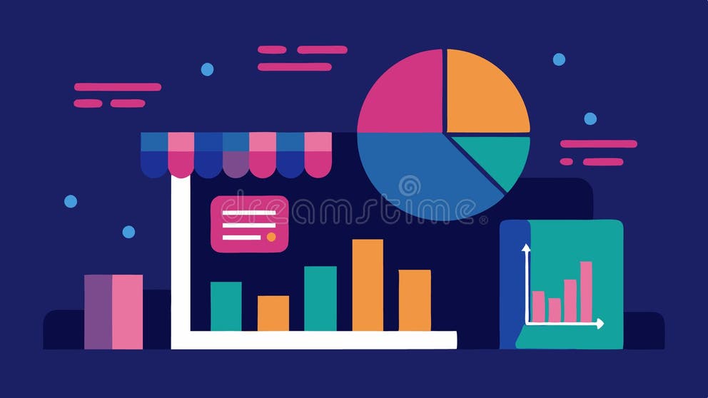 Visual Analytics a Stylized Representation of a Bar Chart and Pie Chart ...