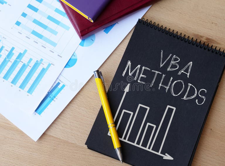 Visual Basic for Applications VBA Methods are Shown Using the Text Stock Photo - Image of ...
