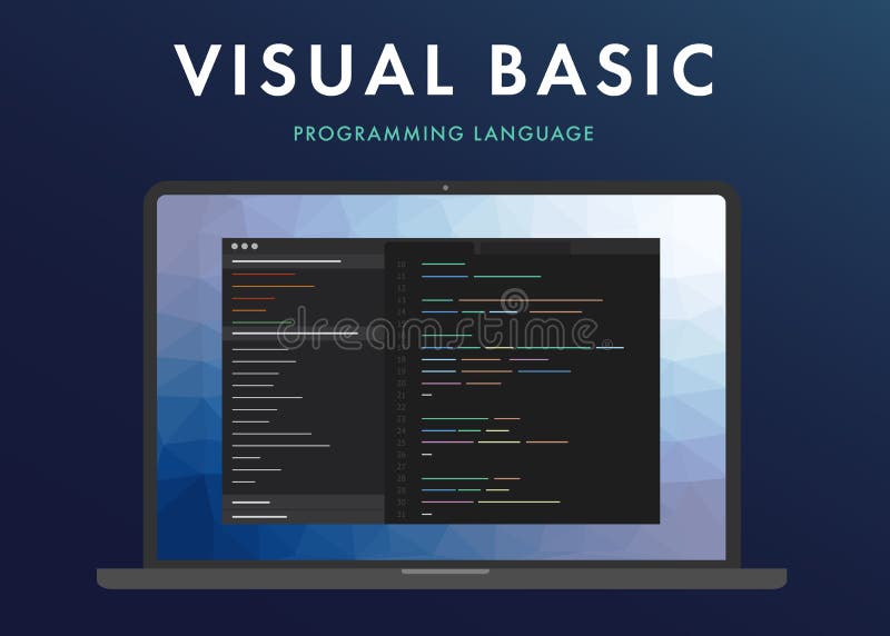 Visual Basic Programming Language Stock Vector - Illustration of design ... Visual Basic Programming Language Stock Vector - Illustration of design ...