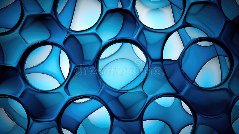 Visual Blue Background Geometric Stock Illustration - Illustration of ...