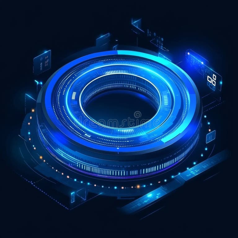 A Visual of a Blue Binary Code or Data Matrix Background on a Computer Screen, Symbolizing ...