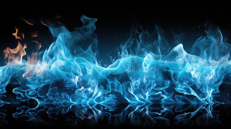 Blue Flames Transparent Background
