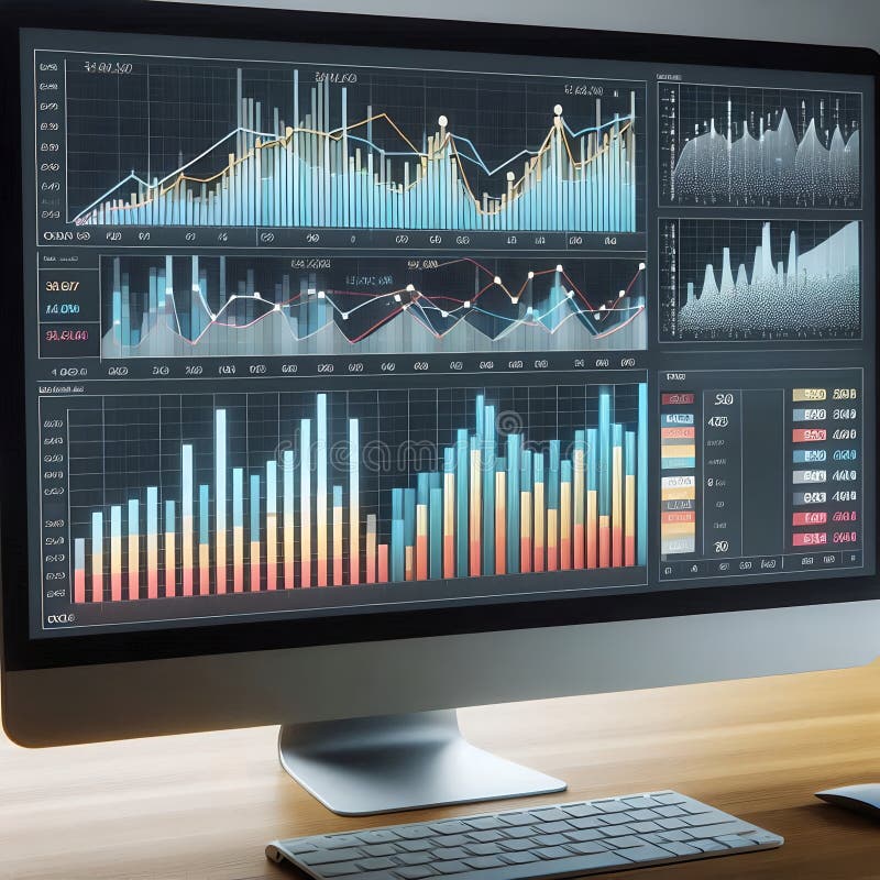 A Visual Chart Representation of a Company S Sales Results. Stock ...