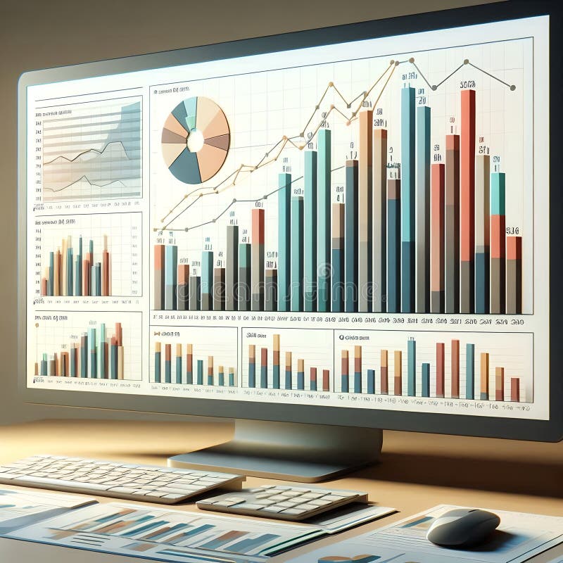 A Visual Chart Representation of a Company S Sales Results. Stock ...