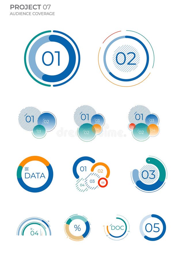 Visual Charts. Finance Elements Commercial Vector Illustration. Stock ...