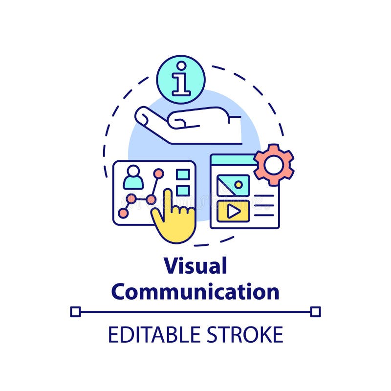 Visual Communication Concept Icon Stock Vector - Illustration of ... Visual Communication Concept Icon Stock Vector - Illustration of ...