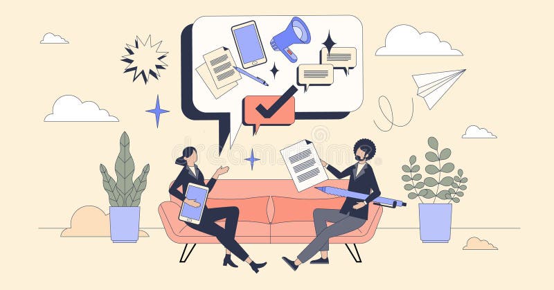 Visual Communication for Marketing Ads Tiny Person Neubrutalism Concept ...