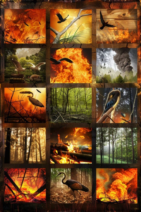 Visual Comparison Climate Change Impacts Transform into Sustainable Wood Pellet Production Stock ...