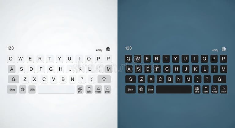 Qwerty Keyboard Layout Stock Illustrations – 1,378 Qwerty Keyboard ...