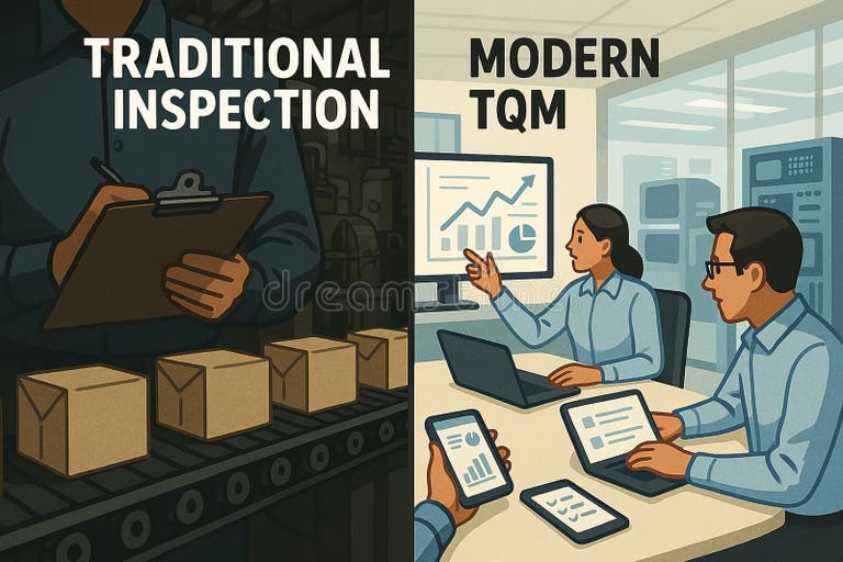 Visual Comparison between Traditional Product Inspection with Manual ...