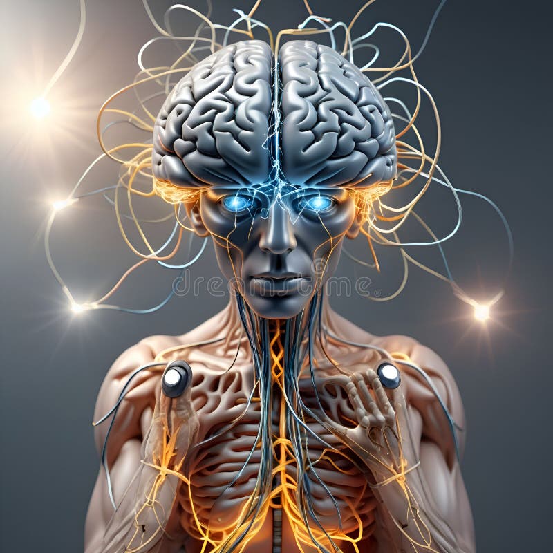 Visual Concept of Artificial Intelligence. Ai As Robot. Machine ...