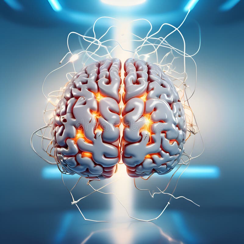 Visual Concept of Artificial Intelligence, Ai Digital Brains Against ...