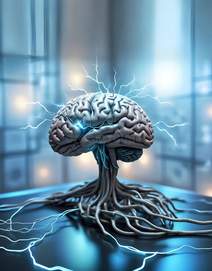 Visual Concept of Artificial Intelligence As Robot, Ai Digital Brains ...