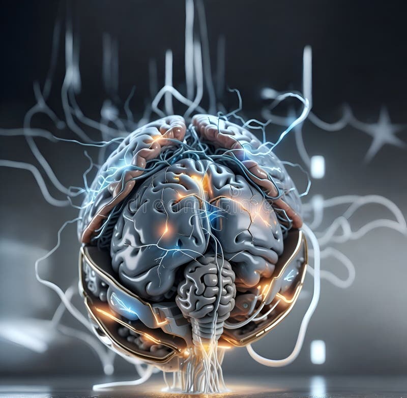 Visual Concept of Artificial Intelligence Background. Ai As Robot with ...