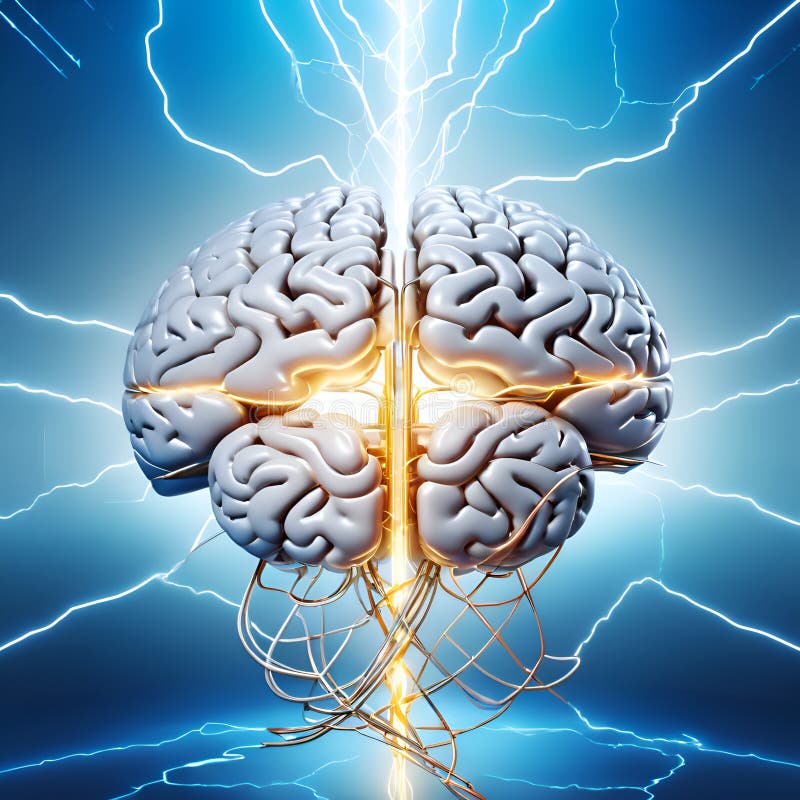 Visual Concept of Artificial Intelligence Background with Brains ...