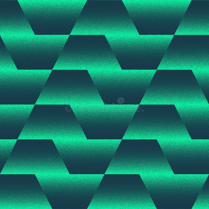 Visual Concept Futuristic Seamless Pattern Trend Vector Turquoise ...