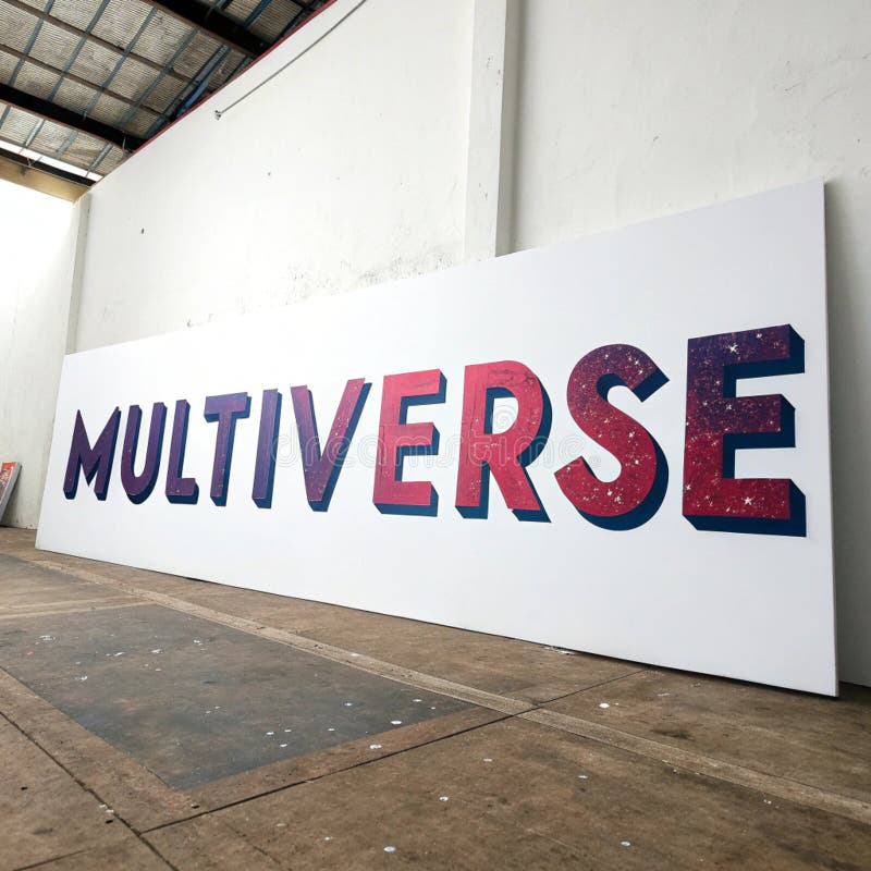 Multiverse Isolated on White Background Stock Illustration ...