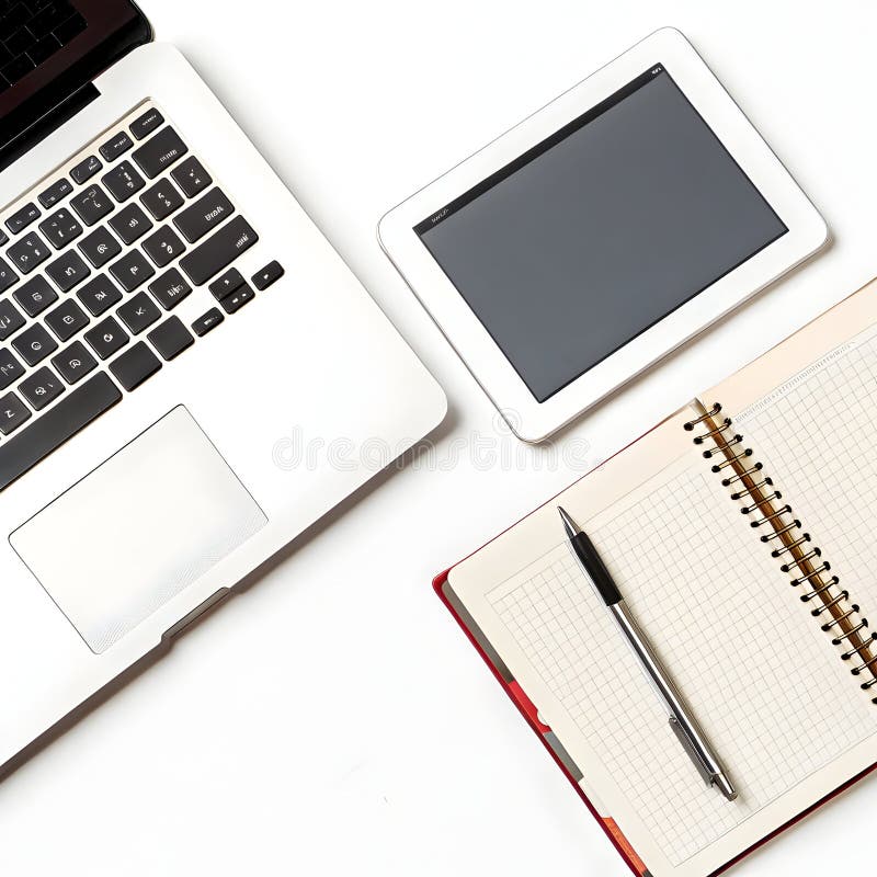 Online Education Learning Isolated on White Background Stock ...