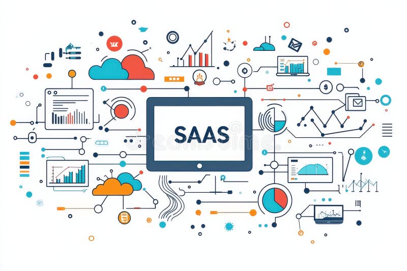 Visual Concept of SaaS Innovation Using Modern Graphical Icons and ...