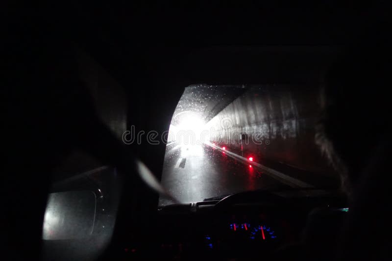 Visual Conditions in a Road Tunnel Stock Photo - Image of streets ...