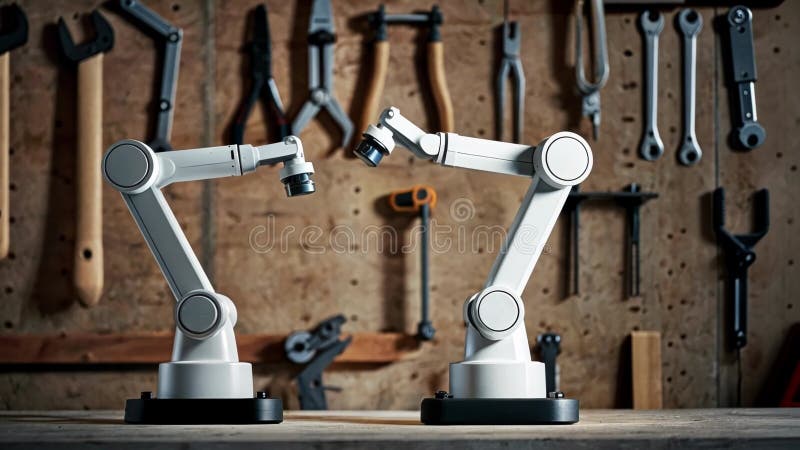 A Visual Contrast of Traditional Assembly Tools Left Idle in the ...