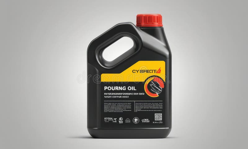 Bottle engine oil stock illustration. Illustration of graphic - 330485410