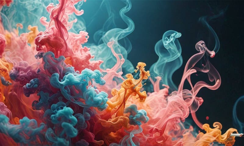 Colorful Smoke Wallpapers Hd Stock Illustration - Illustration of ...