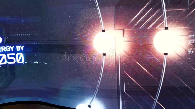 Visual Data Display on Digital Wall Installation. Concept Stock Footage ...