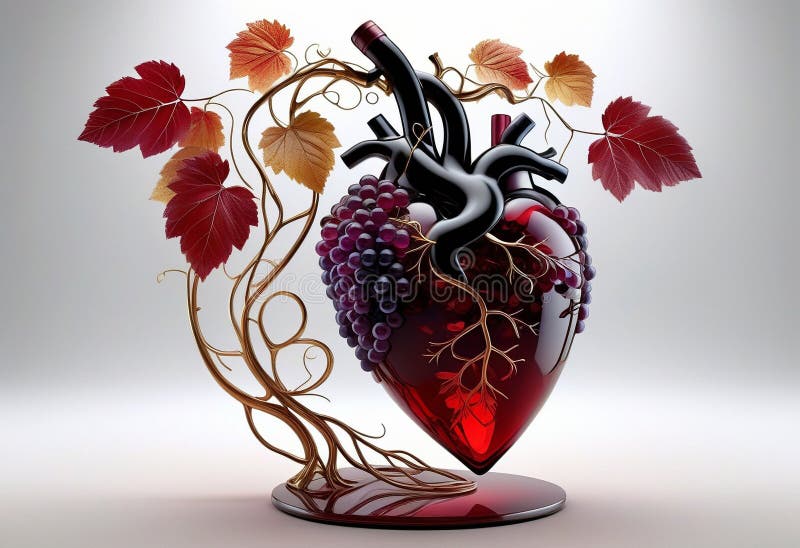 A Visual Delight of Botanical Heart Kinematics Stock Illustration ...
