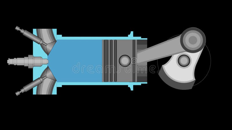 Four Stroke Internal Combustion Engine, Four Stroke Engine Stock ...