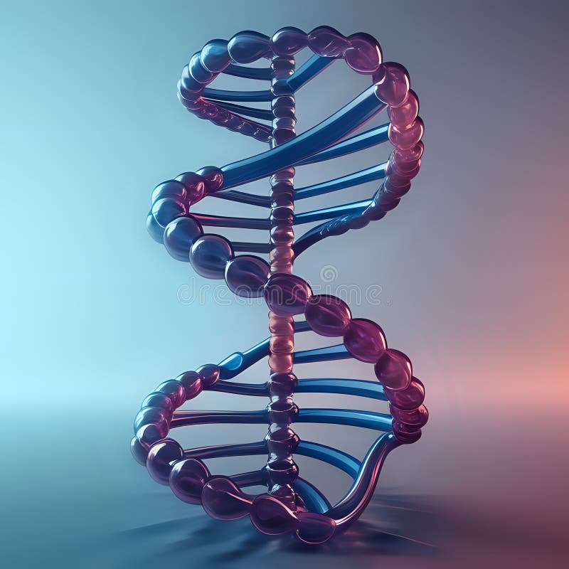 Visual Depiction of Human DNA Helix in Bodily Liquid - Generated by Ai ...
