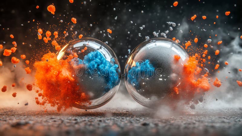 A Visual Depiction of Matter and Antimatter Particles, Emphasizing ...