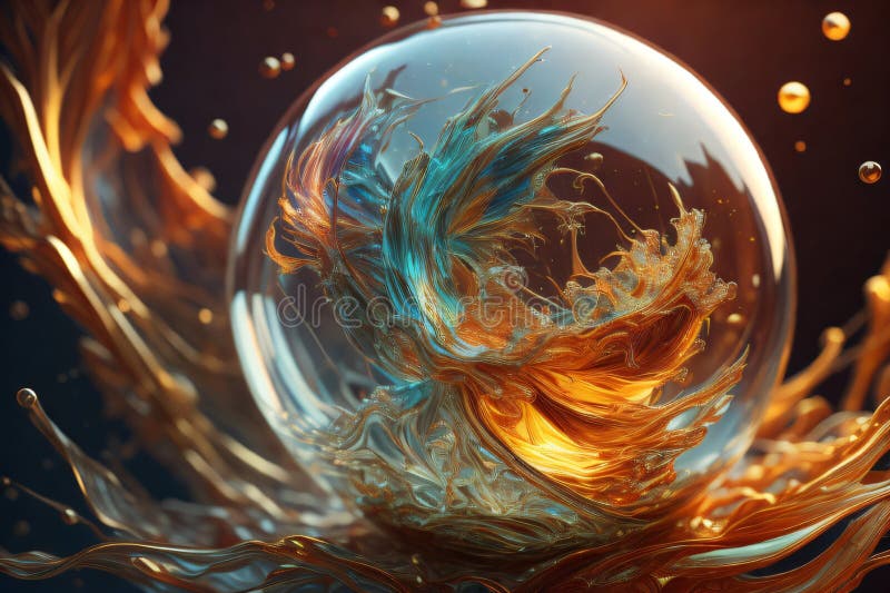 Visual Depiction of Shapes Interplaying on a Multicolored Background ...