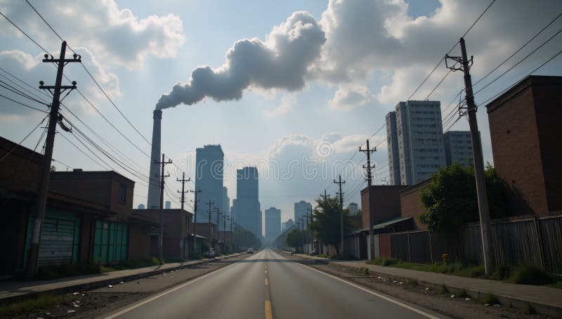 Visual Depiction Showcasing Environmental Pollution Pollution ...