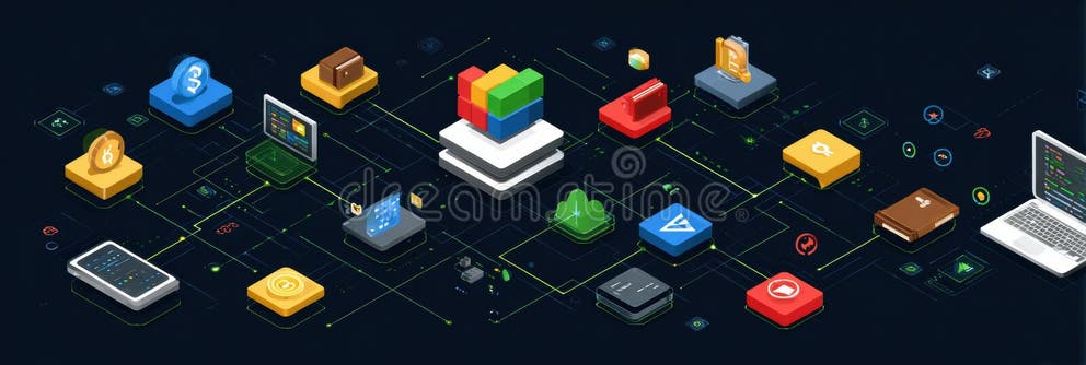 Web 3.0 Ecosystem Infographic Showcasing Blockchain, Decentralized ...