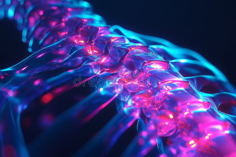 This Visual Depicts an Abstract Representation of a Human Spine ...