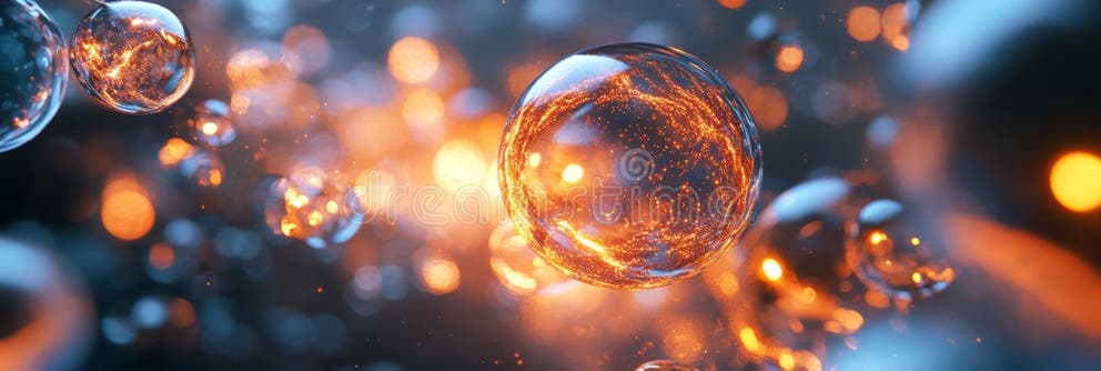 A Glowing Fluid Collision in Zero Gravity Showcasing Mesmerizing ...