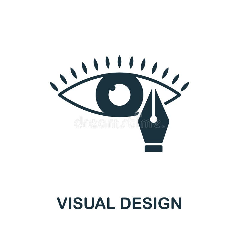 Visual Design Icon. Simple Element from Design Technology Collection ...