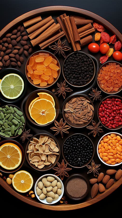 Visual of Different Types of Ingredients for Food Item Stock ...