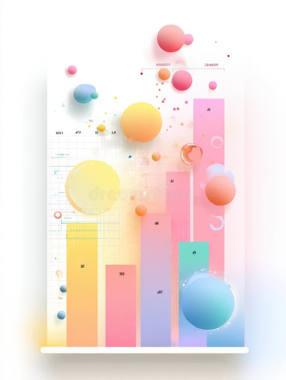 Visual Display of Data with Pastel Gradient Blobs and Engaging Micro-Copy in a Modern Design ...