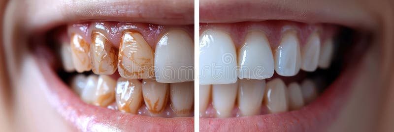 Visual Display of Teeth Transformation: Professional Whitening Results ...