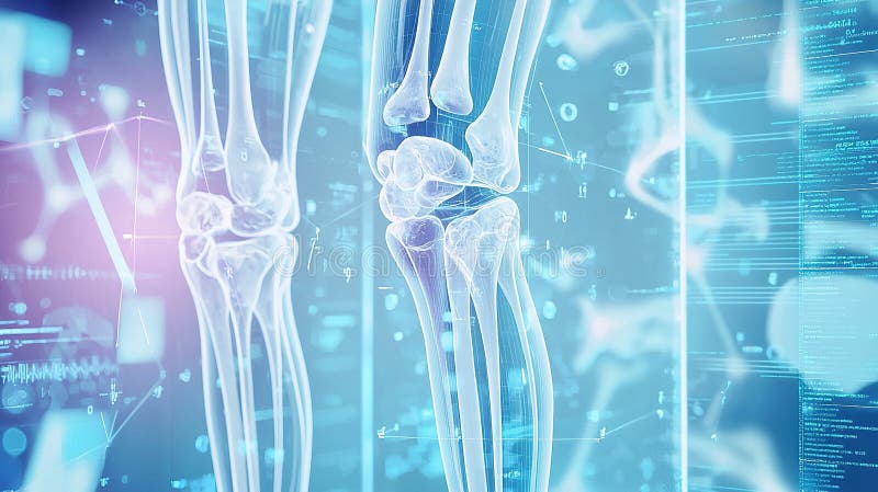 Anatomical Digital Representation of Human Knees Illustrating Joint ...
