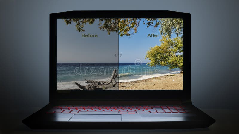 Visual about Editing Photos on Computer. Edit Photos before and after ...